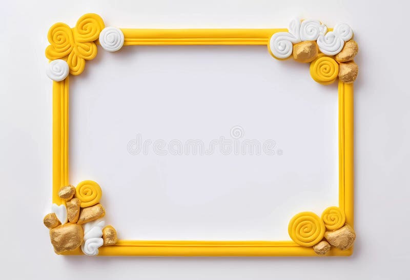This Decorative Rectangular Frame Features an Intricate Design with ...