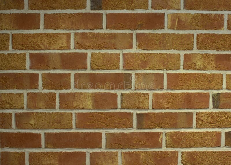 Decorative Brickwork with Very Long Sand-colored Bricks Stock Photo ...