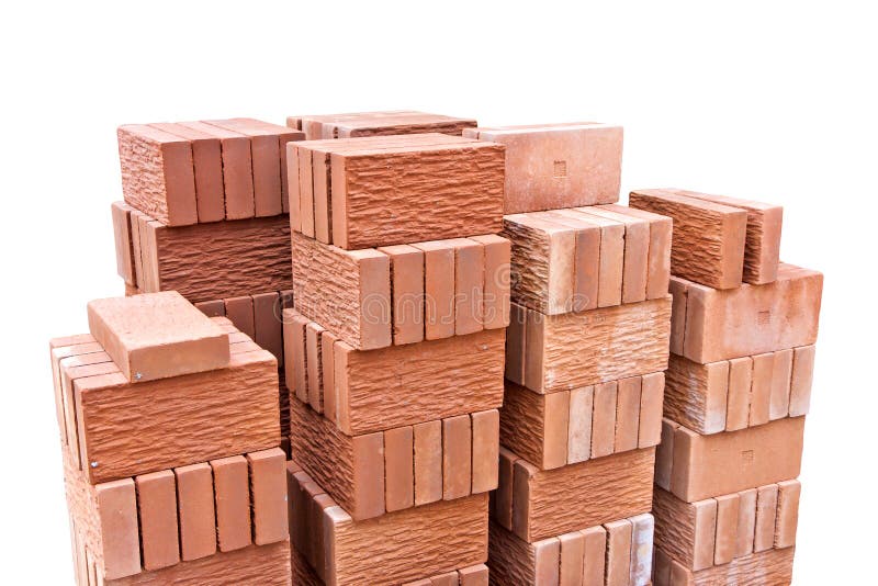 Decorative red clay brick stock photo. Image of rough - 20501304