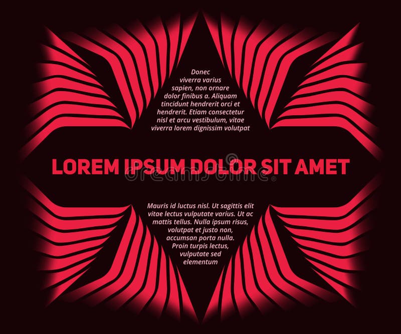 Decorative Red Frame Text Template Stock Vector - Illustration of book ...