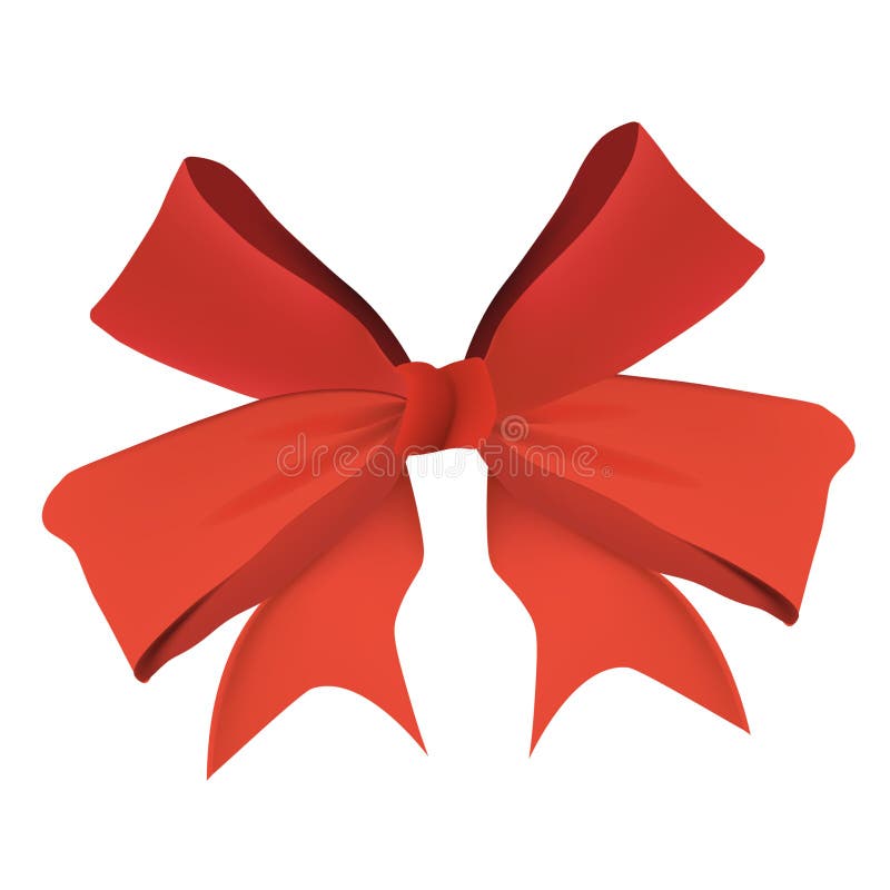 Decorative Red Onion. Vector Bow for Page Decoration Isolated on White ...