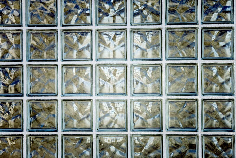 Decorative Reflections on Glass Blocks. Pattern Background Stock Photo ...
