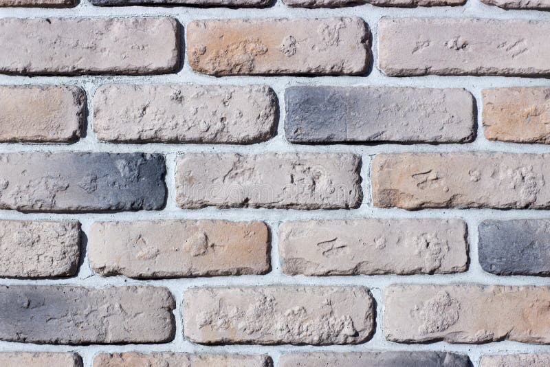 Decorative Relief Cladding Slabs Imitating Bricks Stock Image - Image ...