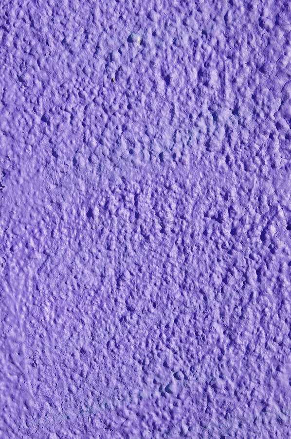 Purple Plaster Wall. Uneven Texture of Putty on the Wall with Copy ...