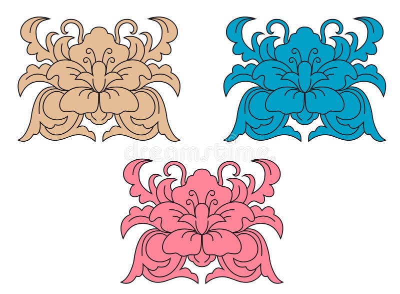 Retro floral element stock vector. Illustration of beautiful - 32754929