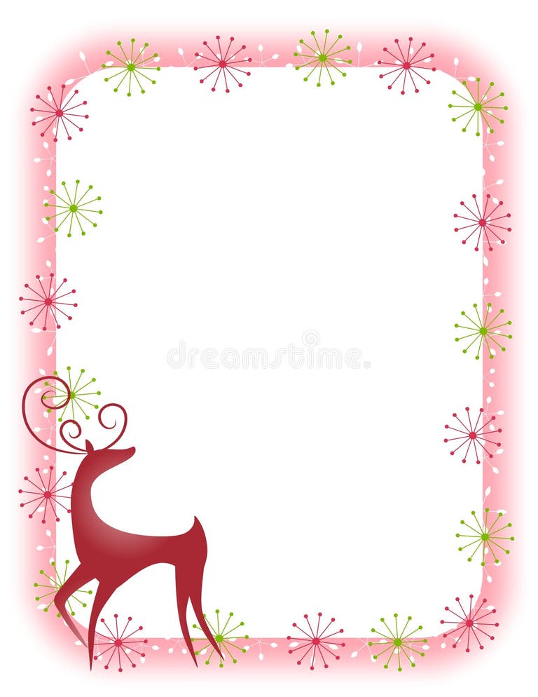 Reindeer Border Stock Illustrations – 8,144 Reindeer Border Stock ...