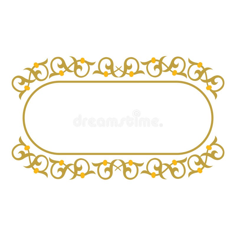 Decorative Ribbon Border Frame Stock Vector - Illustration of ...