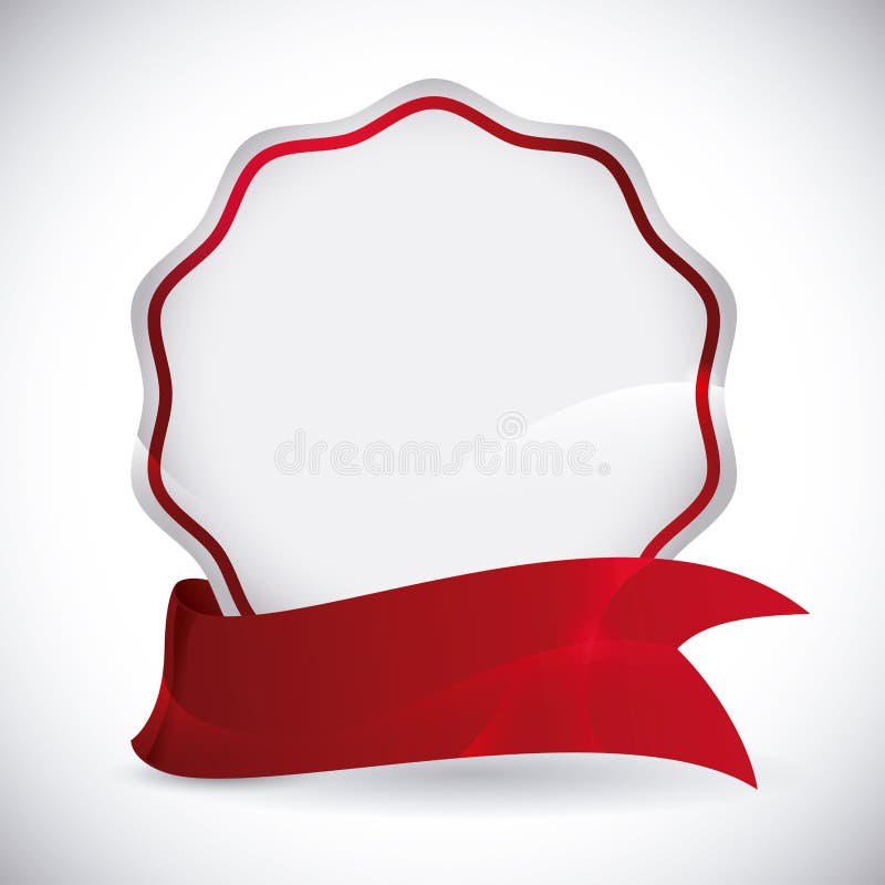 Decorative ribbon design. stock vector. Illustration of celebration ...