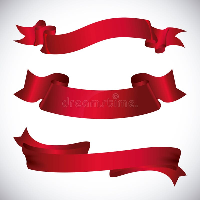 Decorative ribbon design. stock vector. Illustration of celebration ...