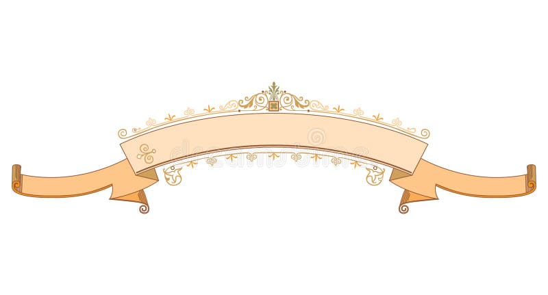 Ribbons Banners Frames Illustration Vector Stock Vector - Illustration ...