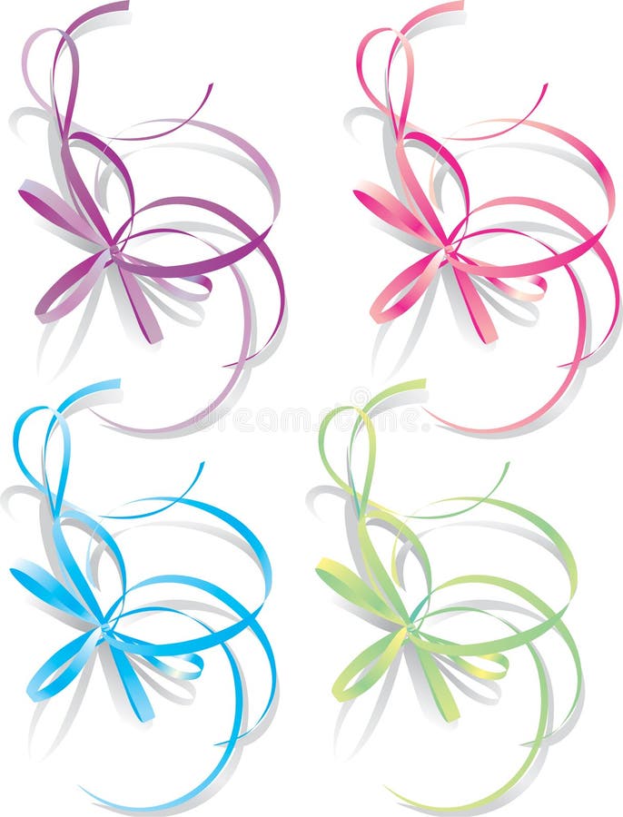 Decorative ribbons, vector stock vector. Illustration of ribbon - 1839733