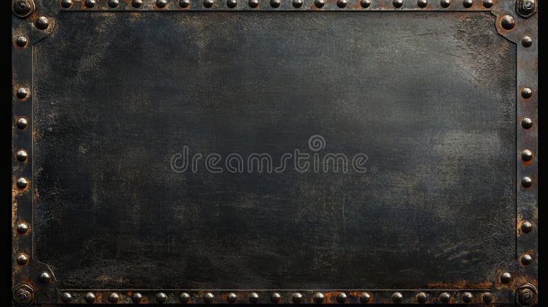 Decorative Riveted Textured Metal Panel, Suitable for Design Project ...