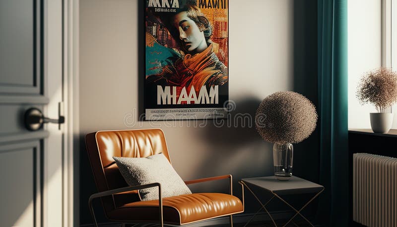 Decorative Room, Digital Art Illustration, Generative AI Stock ...