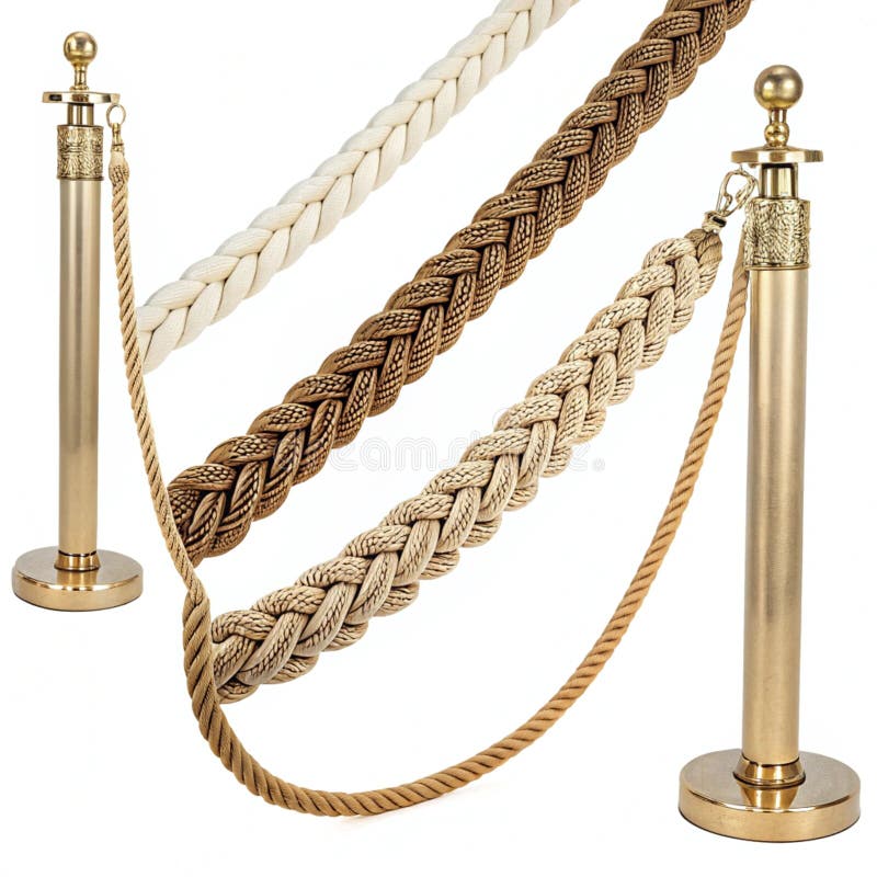 Decorative Ropes Set Isolated on Transparent Background Stock ...