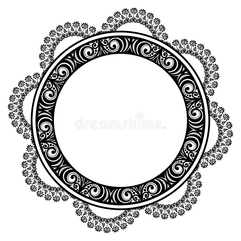 Decorative Round Frame stock vector. Illustration of holiday - 34856098 Decorative Round Frame stock vector. Illustration of holiday - 34856098