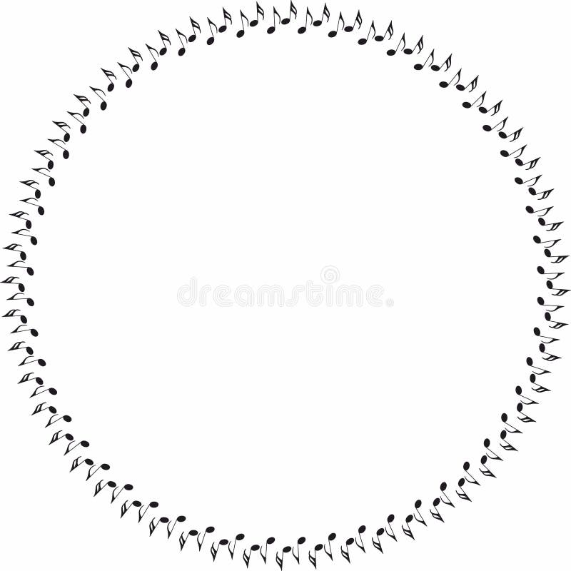 Circular Music Notes Stock Illustrations – 202 Circular Music Notes ...