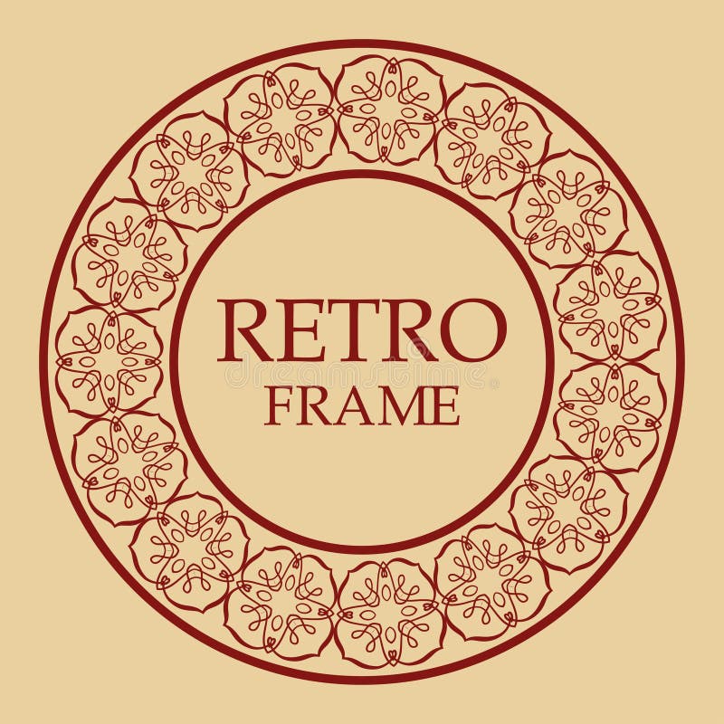 Vintage retro frame stock vector. Illustration of beauty - 117523540