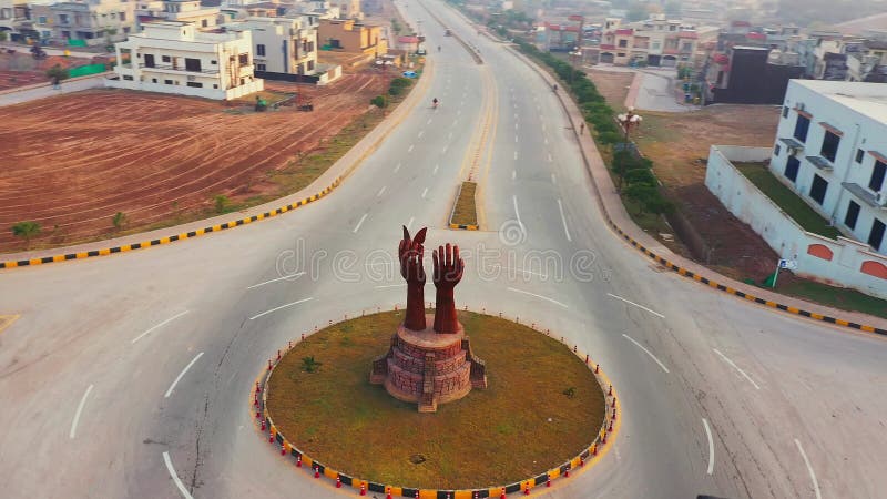 Decorative Roundabouts in the Town of Islamabad Stock Video - Video of ...
