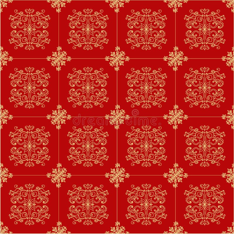 Decorative Royal Tiled Seamless Pattern Stock Illustration ...
