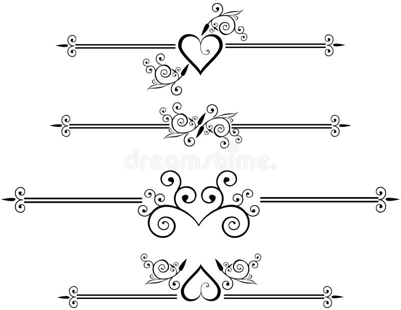 Decorative Rule lines stock vector. Illustration of border - 12175110