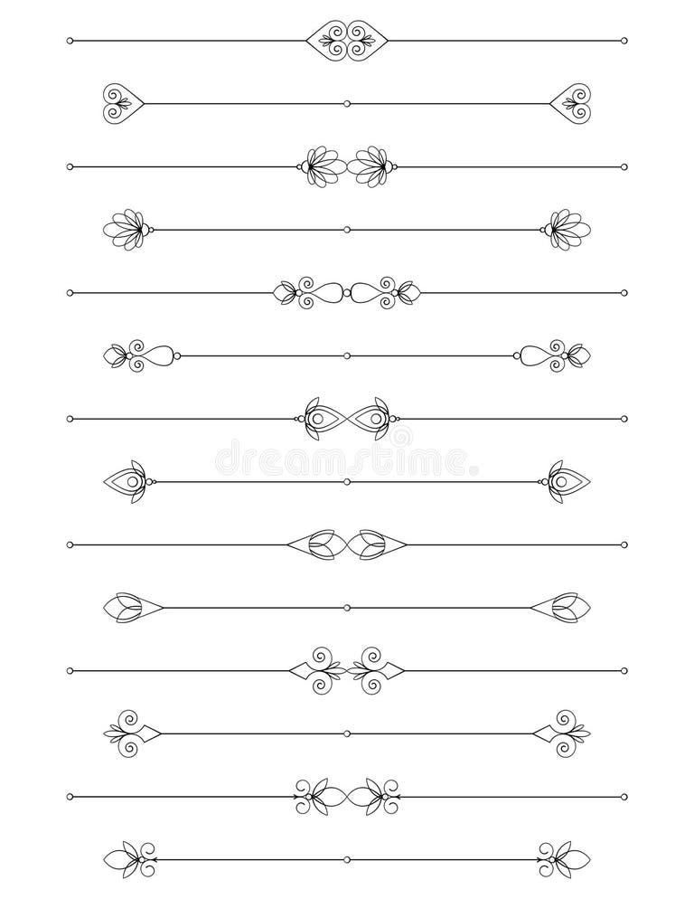 Decorative Underline Stock Illustrations – 5,005 Decorative Underline ...