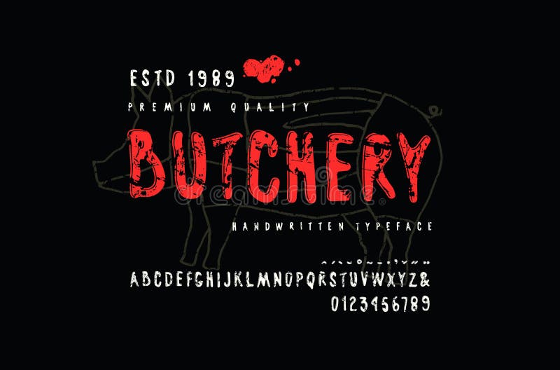 Butcher Letter Stock Illustrations – 479 Butcher Letter Stock ...