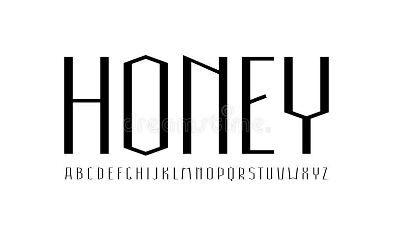 Decorative Sans Serif Font. Thin Line Typeface Stock Vector ... Decorative Sans Serif Font. Thin Line Typeface Stock Vector ...