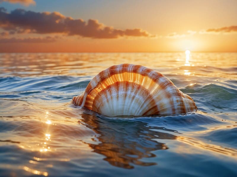 Decorative sea shells stock image. Image of summertime - 321325427