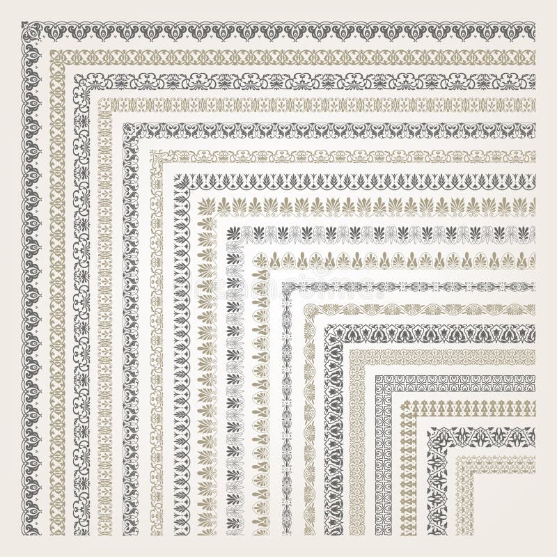 Decorative seamless border stock vector. Illustration of cover - 62667137