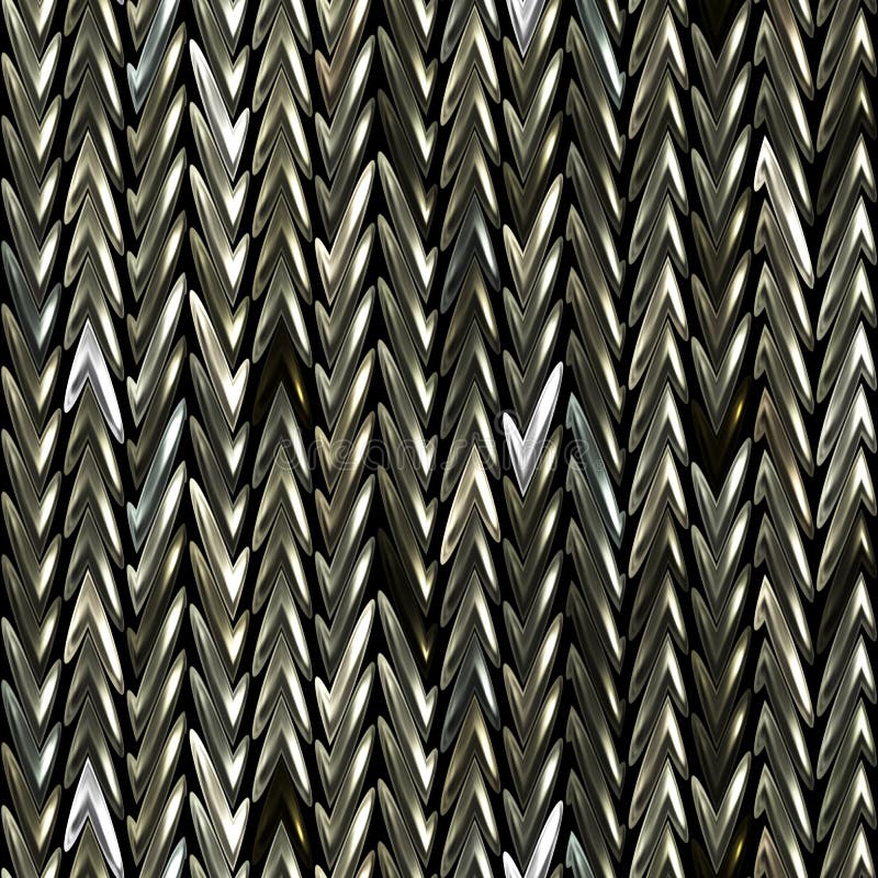 Decorative Seamless Metal Background Stock Illustration - Illustration ...