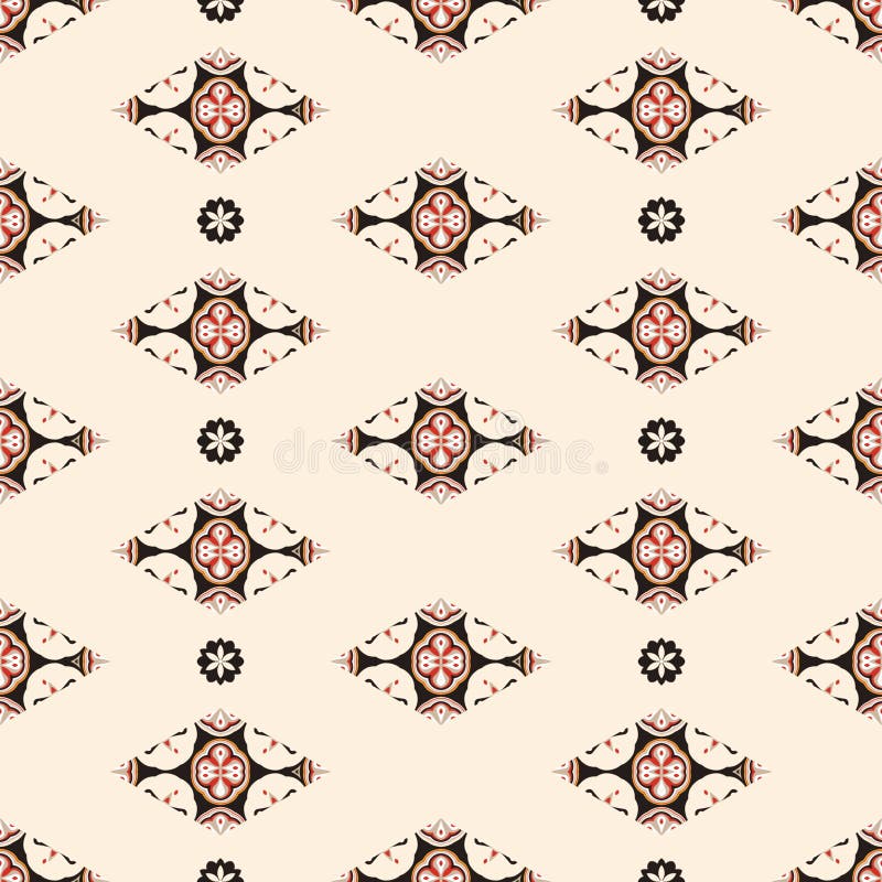 Decorative Seamless Pattern Stock Vector - Illustration of graphic ...