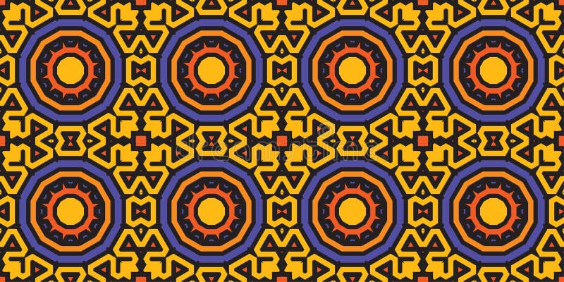 Decorative Seamless Pattern Background with Motif Premium Vector Stock ...