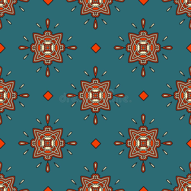 Decorative Seamless Pattern for Home Textile Stock Vector ...