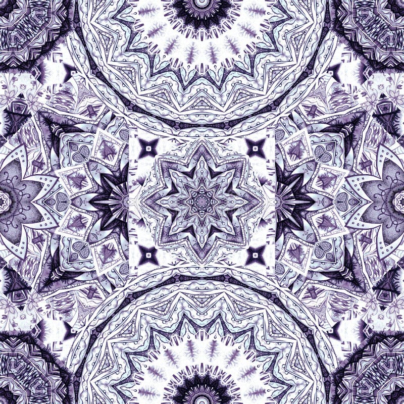 Decorative Seamless Pattern with Mandala Elements. Intricate Vintage ...