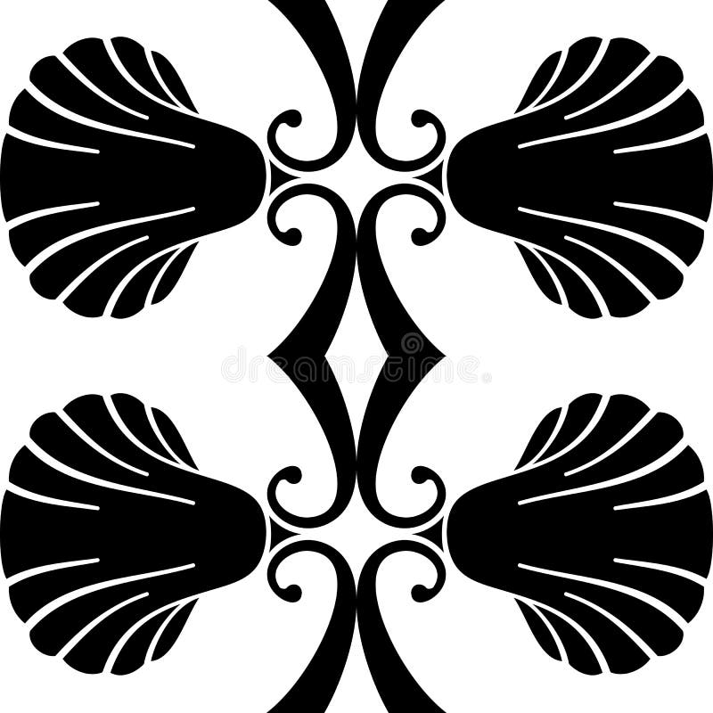 Decorative Seamless Pattern with Shells Stock Illustration ...