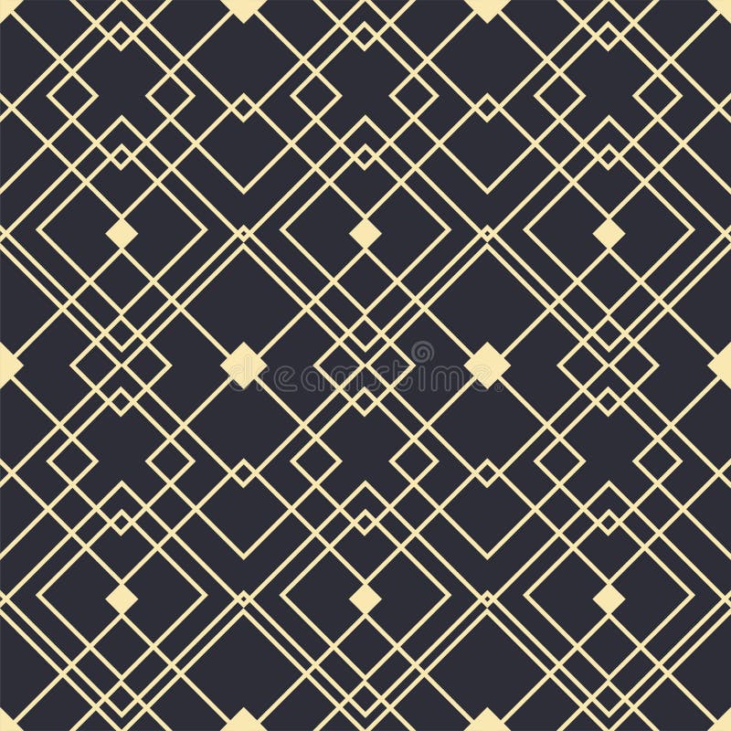 Decorative Seamless Pattern Vector of Different Geometric Forms ...