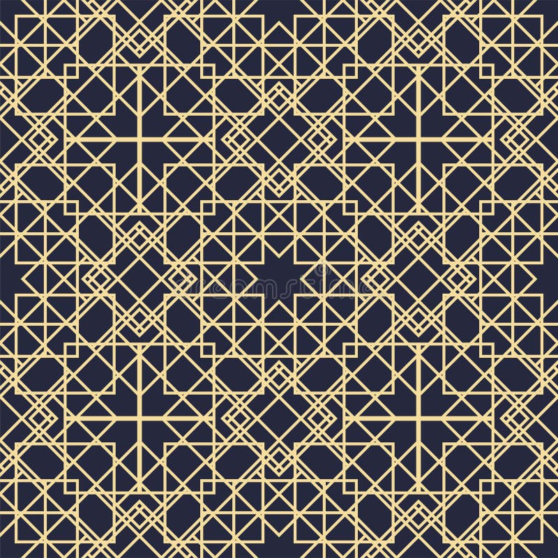 Decorative Seamless Pattern Vector of Different Geometric Forms ...