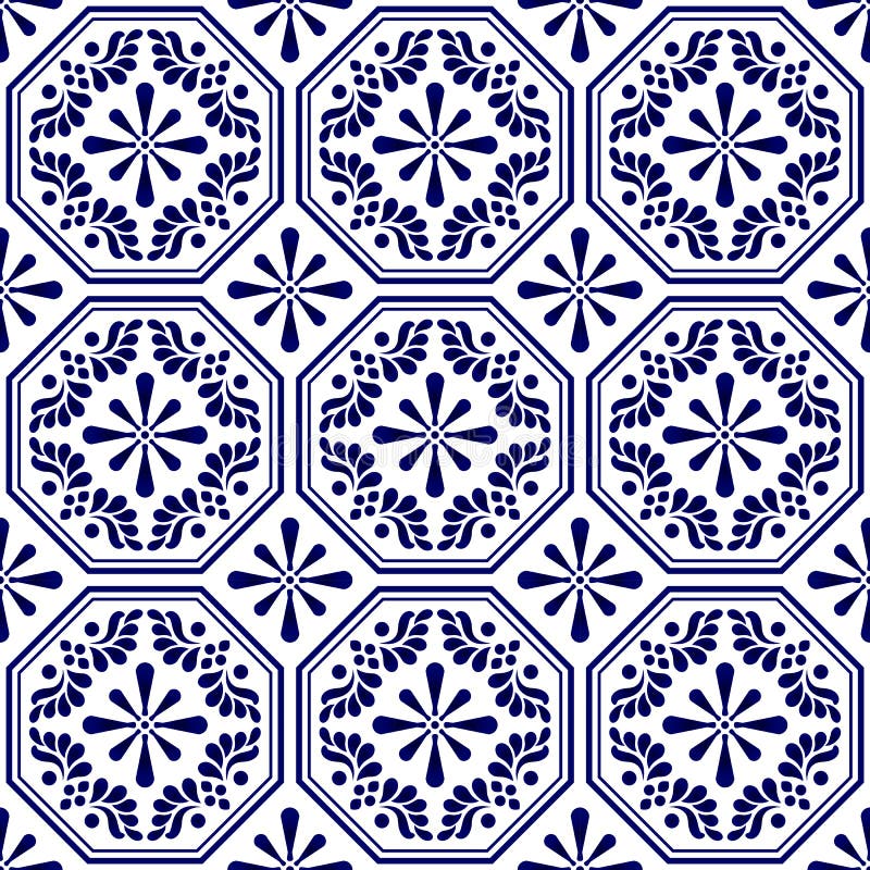 Decorative Seamless Tile Pattern Stock Vector - Illustration of arch ...