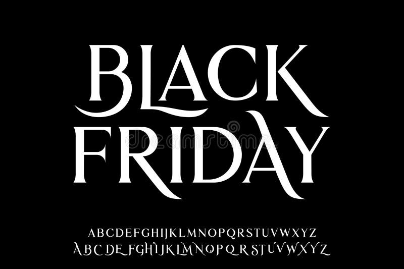 Decorative Serif Alphabets Font Vector with Alternates. Stock Vector ...