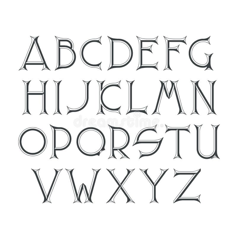 Latin Writing Font