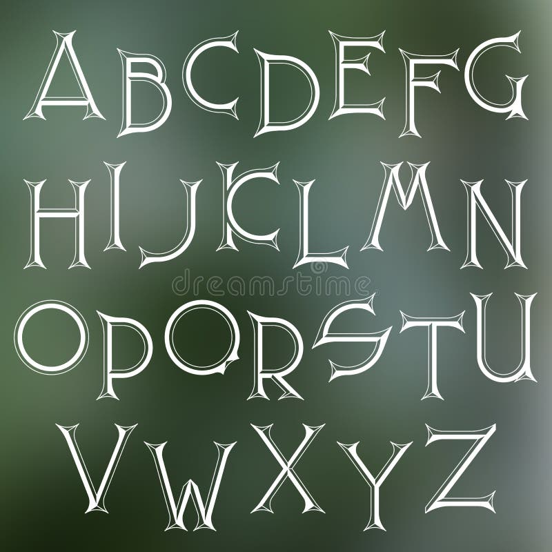 Latin Font or Decorative English Alphabet Made of Colorful Adhesive ...