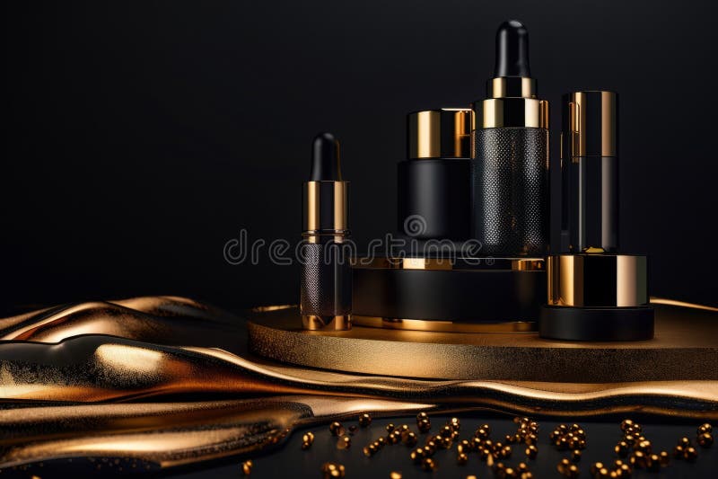 Decorative Set of Beauty Product, Bottles and Containers Cosmetics ...