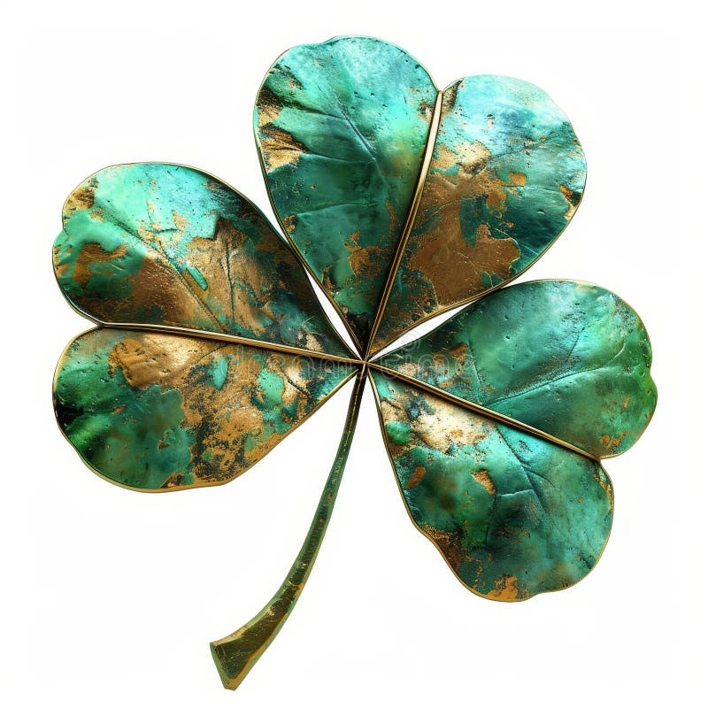 Decorative Shamrock Artwork Stock Illustration - Illustration of ...