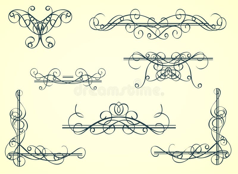 Decorative shapes stock vector. Illustration of design - 18666839