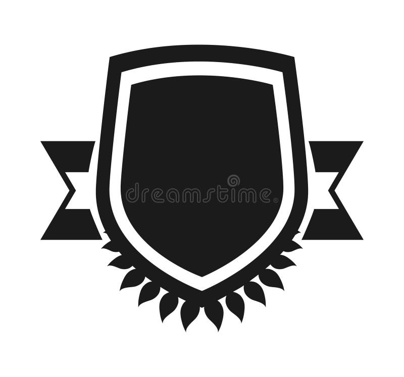 Decorative shield badge stock vector. Illustration of industry - 273093539