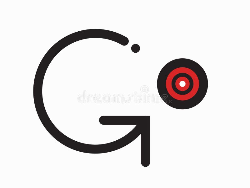 Decorative Sign of Word Go. Isolated Vector Illustration Stock Vector ...