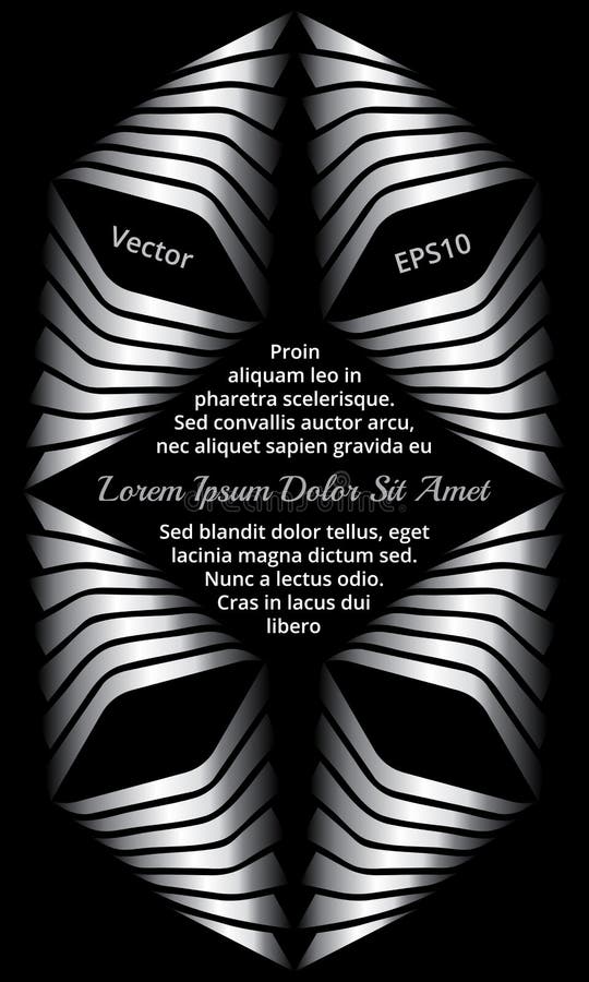 Decorative Silver Rhombus Frame Text Layout Stock Vector - Illustration ...