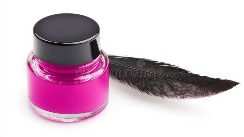 A Decorative Silver Writing Set, Complete with a Quill, Ink Bottle, and ...