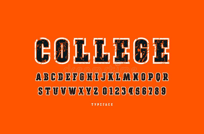 Decorative Slab Serif Font with Contour Stock Vector - Illustration of ... Decorative Slab Serif Font with Contour Stock Vector - Illustration of ...