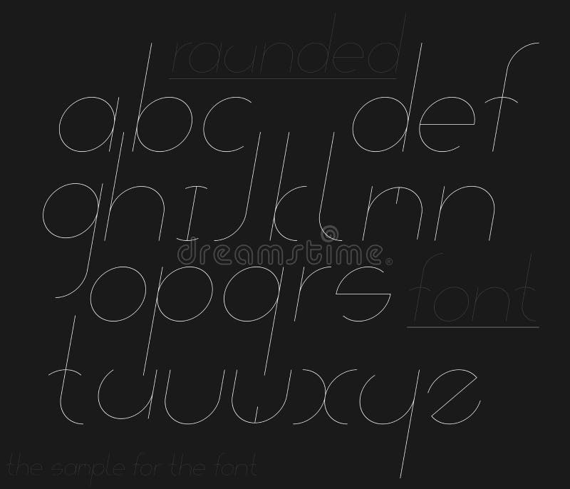 Decorative Slanted Font. Set of Letters. Stock Vector - Illustration of ...